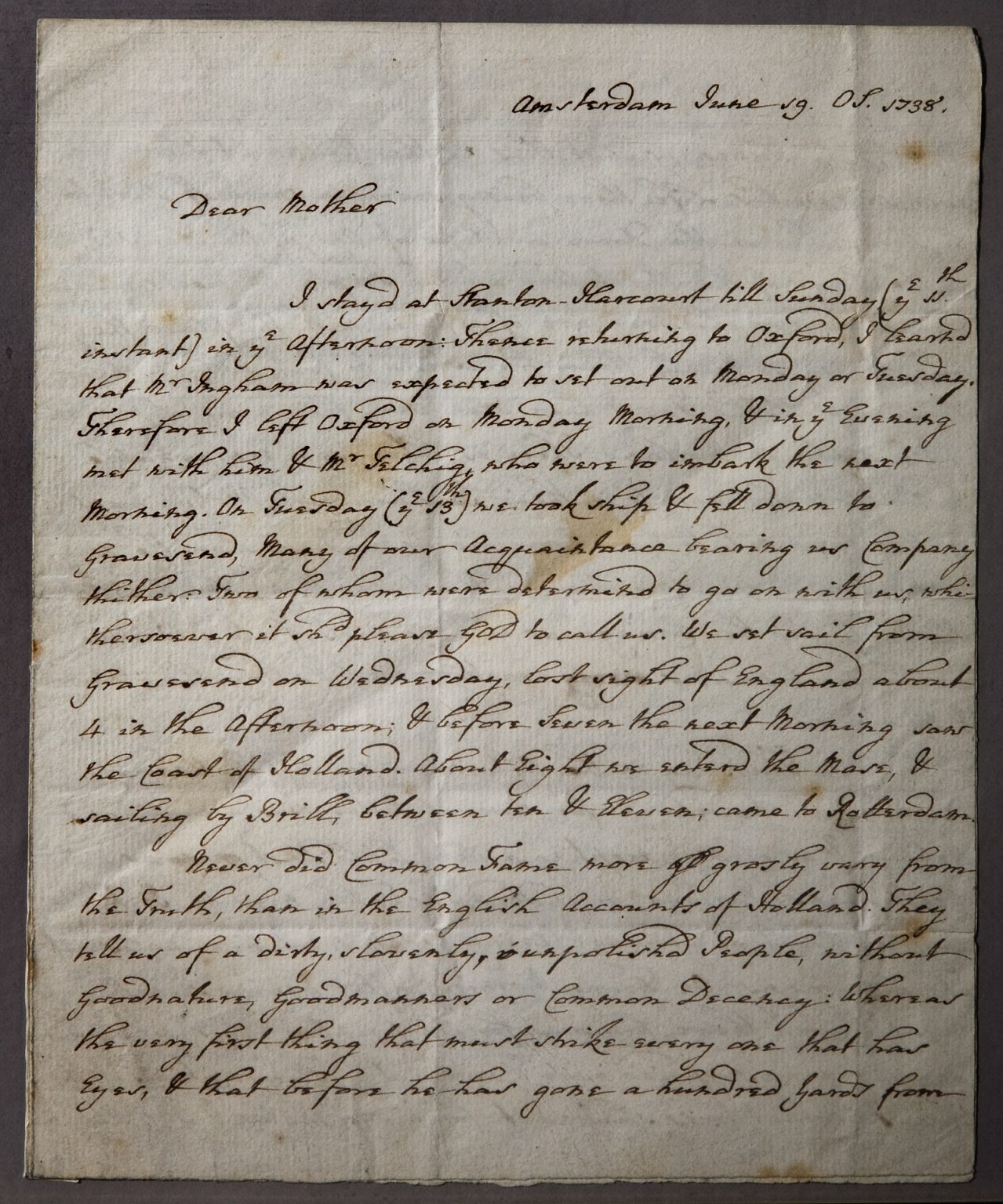 Letter - The Museum of Methodism & John Wesley's House